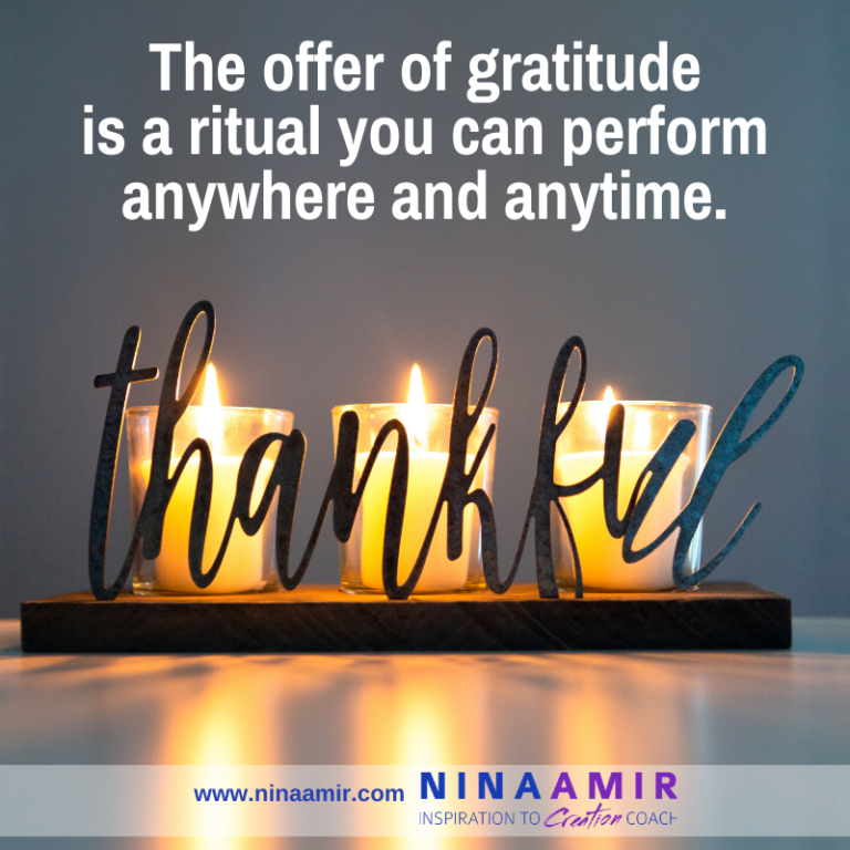 Gratitude: A Ritual You can Perform Anywhere and Anytime